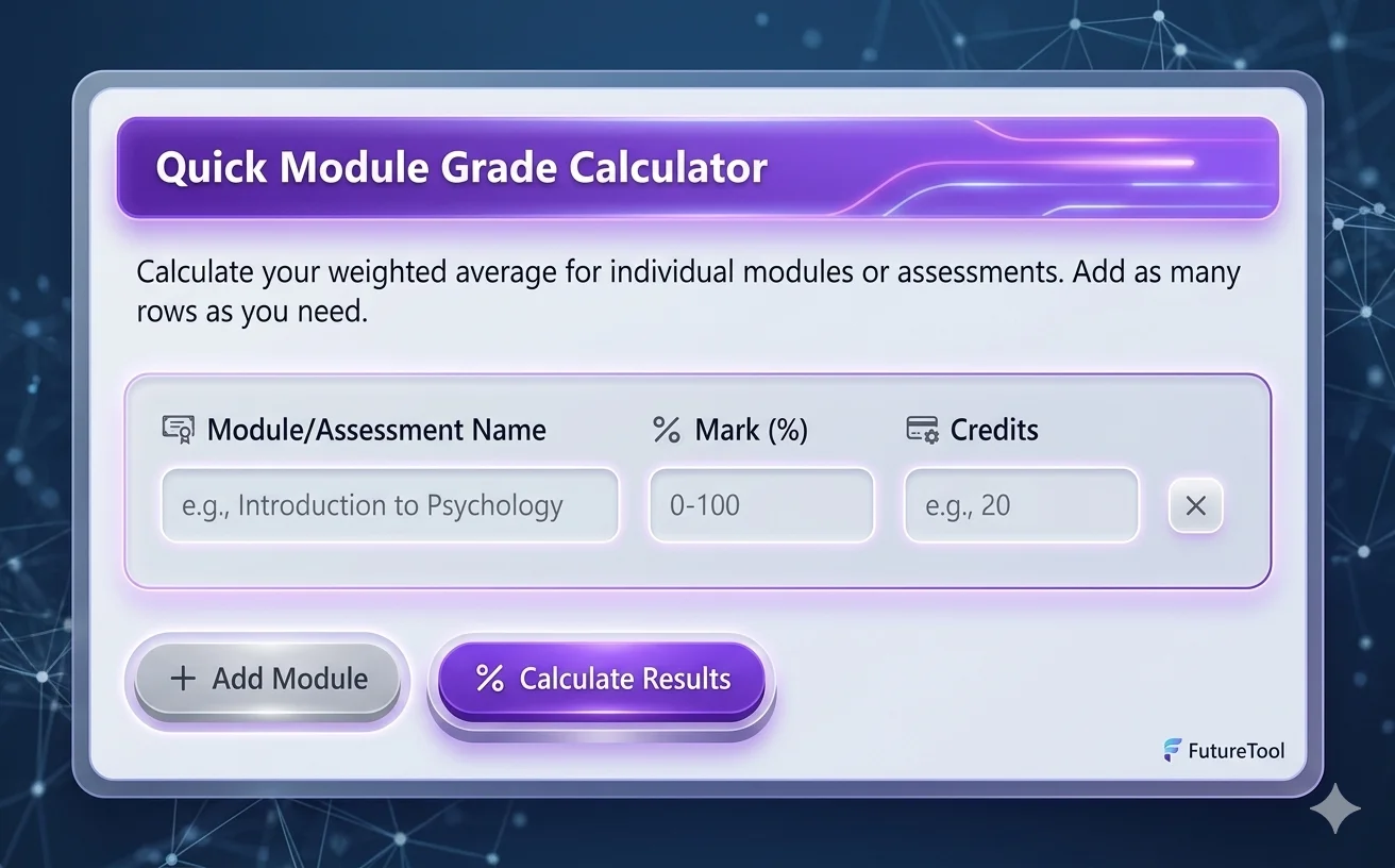 Uni Grade Calculator – Work Out Your Final Degree Classification Online